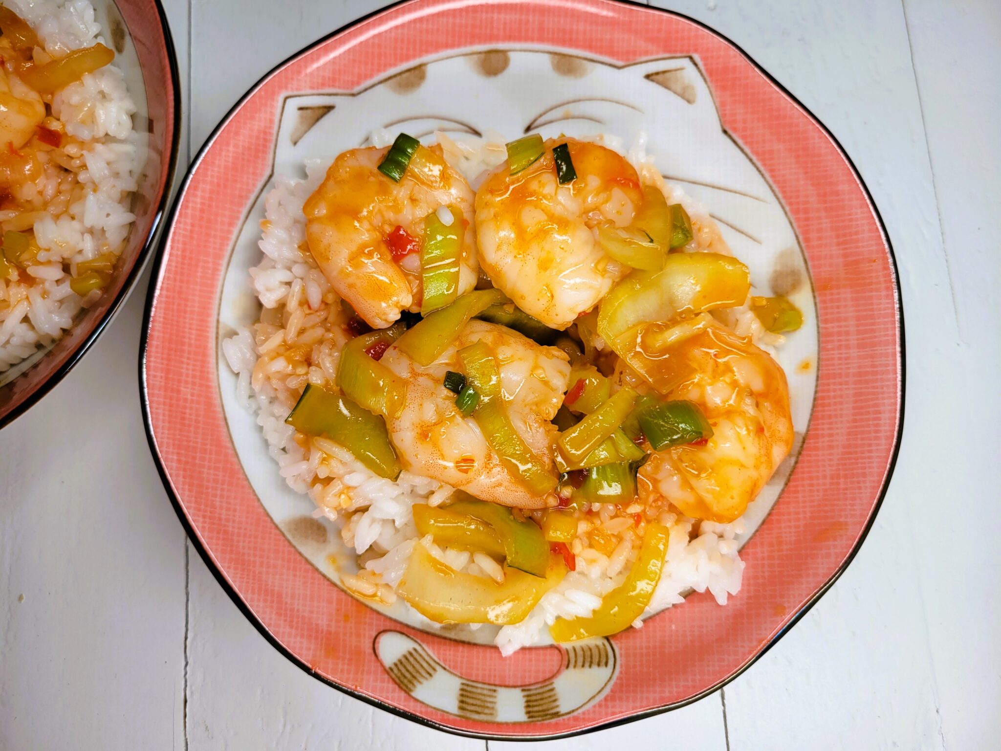 Stir-Fried Orange Shrimp with Baby Bok Choy & Jasmine Rice - Cottage Pantry