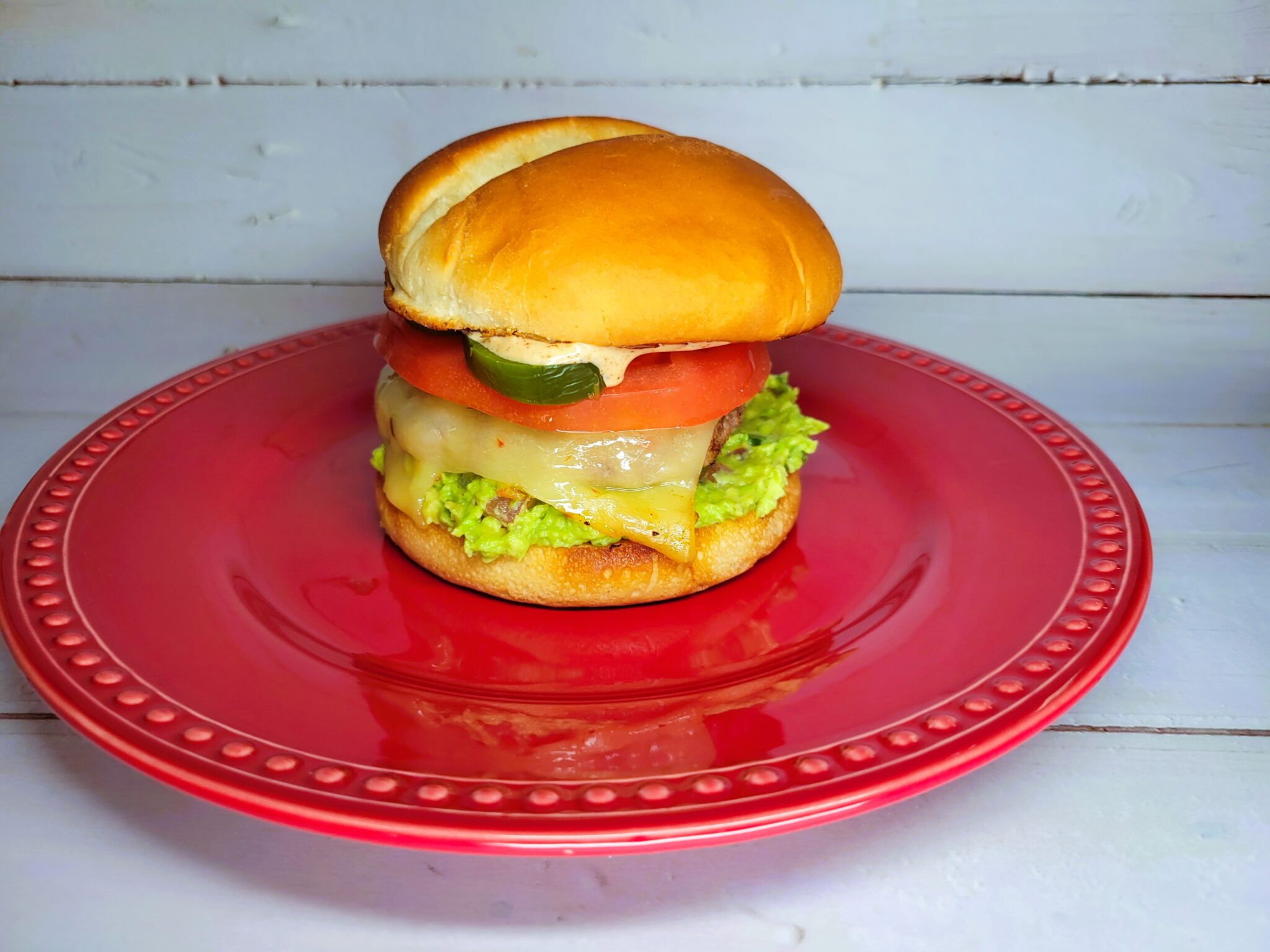 Spicy Firehouse Guacamole Burger - Cottage Pantry